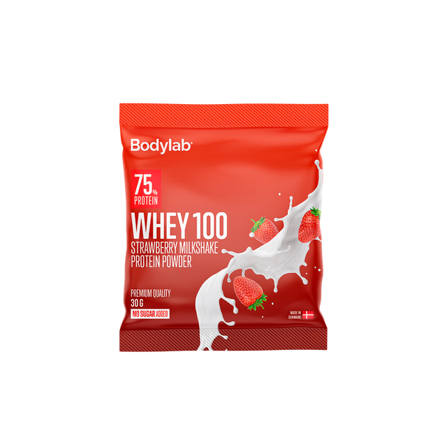 Whey 100 Strawberry Milkshake 30g – FullFit